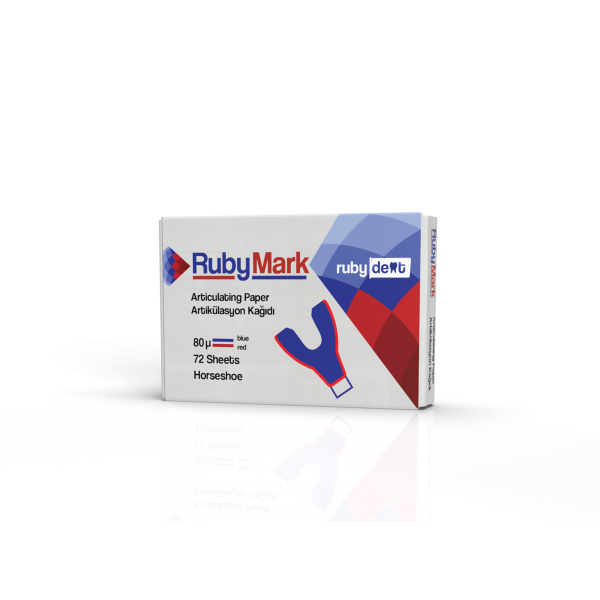 InciDental RubyMark Articulating Paper Horseshoe, 72 pcs. | DentSupplier
