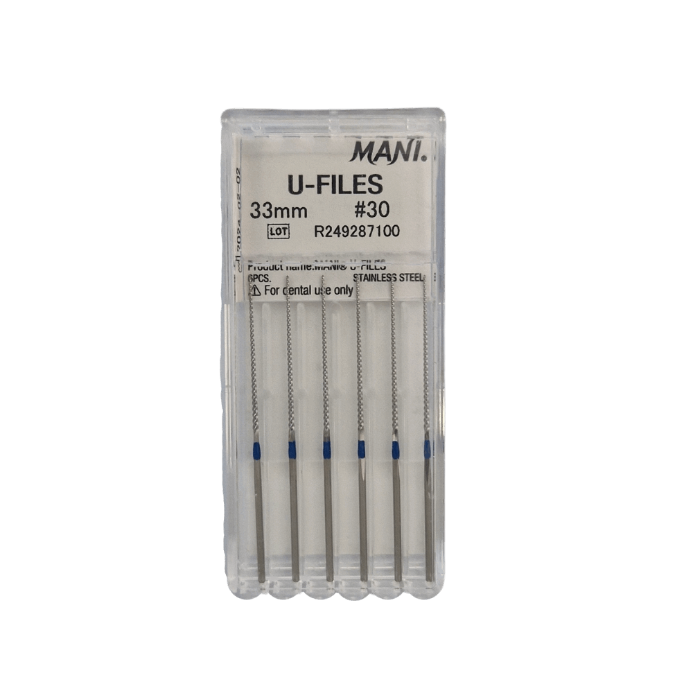 MANI U-files 33MM 6pcs/box | DentSupplier